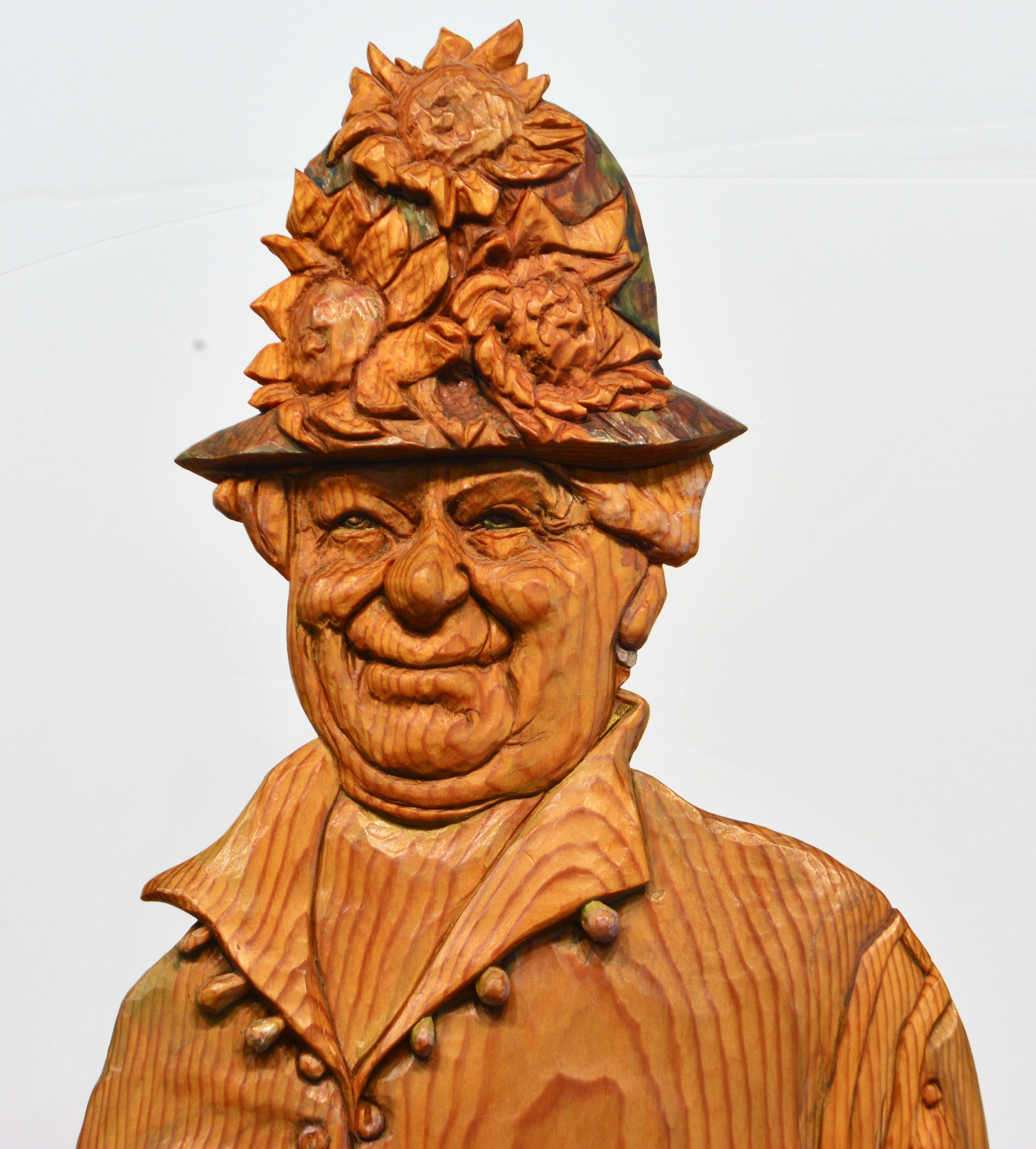 Wood Carving Sculpture 'Grace' by Rick Harney Noted Illinois Artist at ...