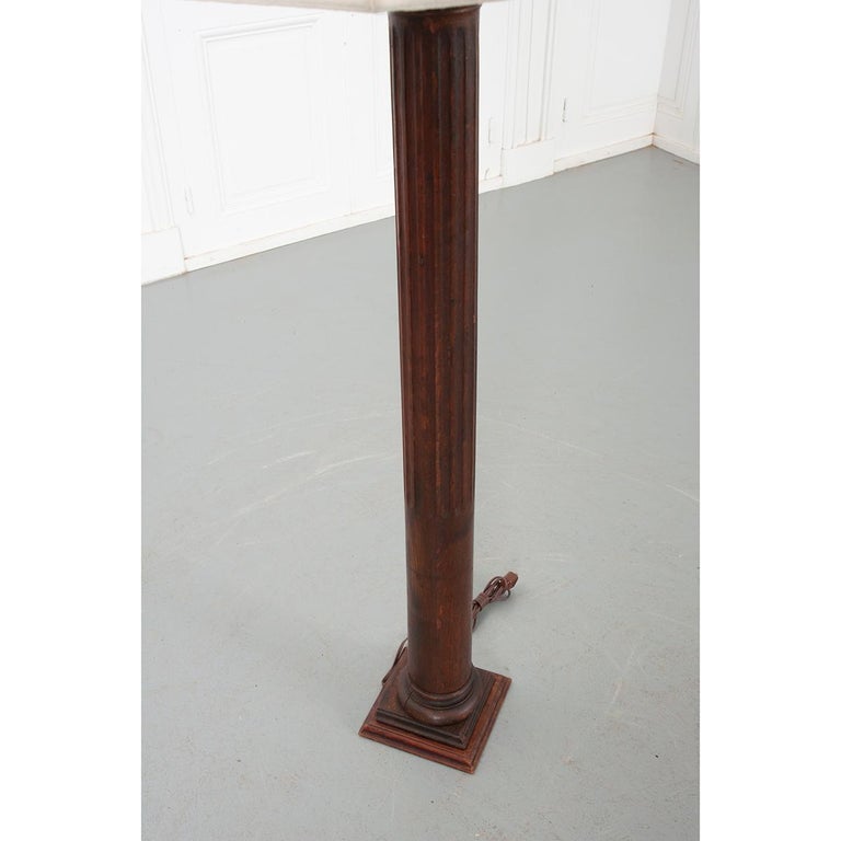 Wood Column Floor Lamp For Sale at 1stDibs