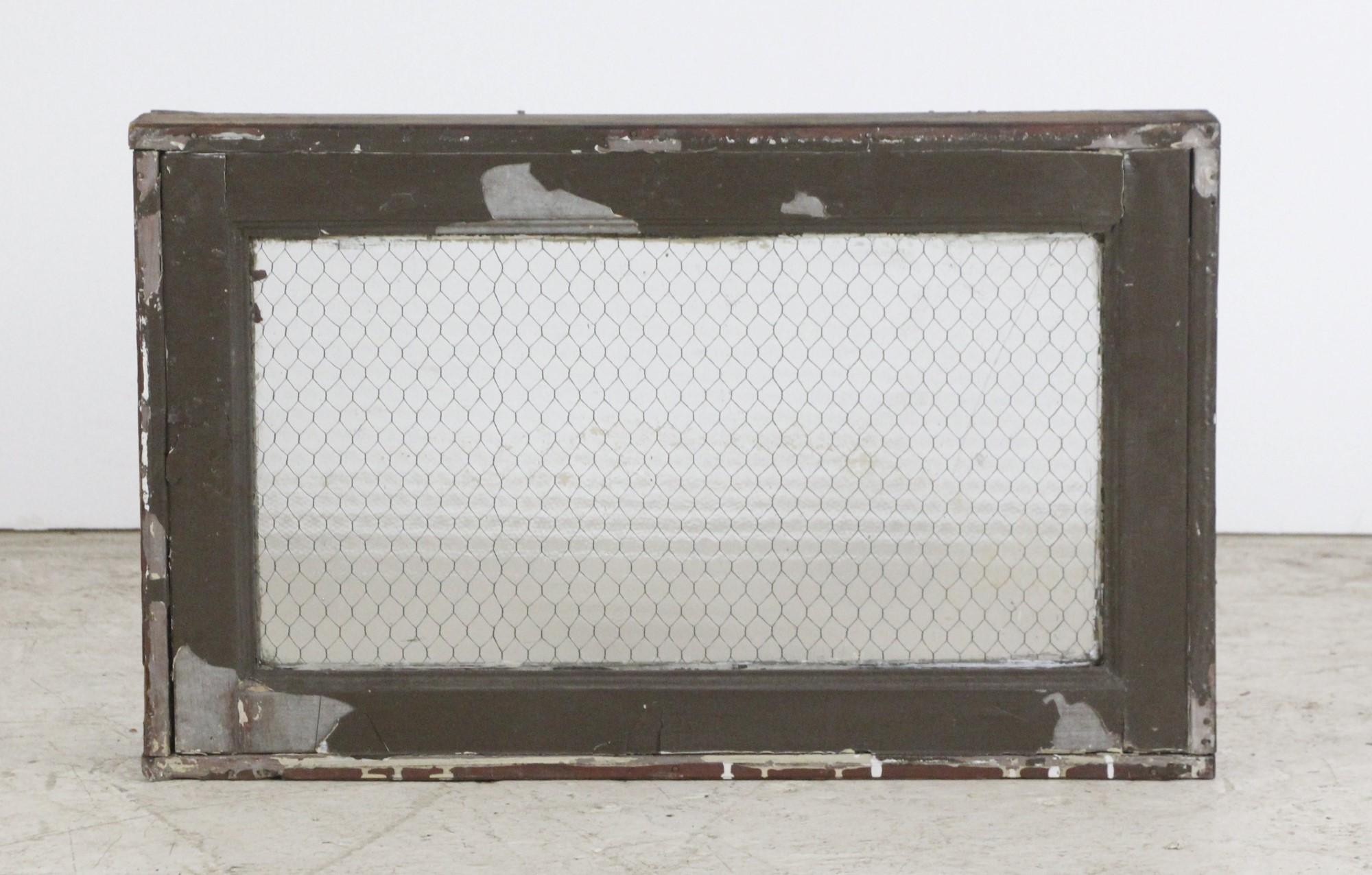 Wood Frame Chicken Wire Glass Transom Window For Sale at 1stDibs | wood ...