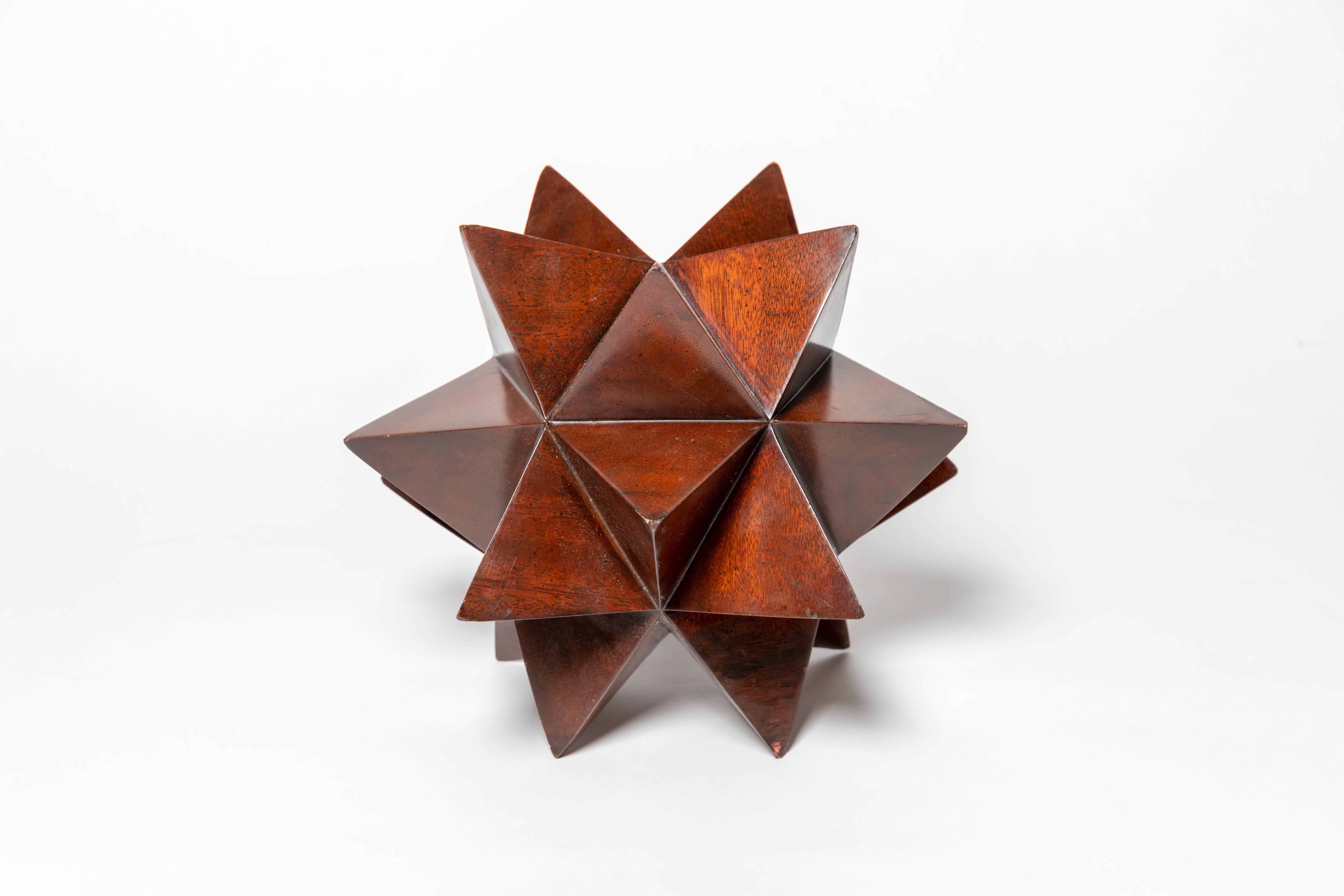 Wood Geometric "Star" Form Sculpture at 1stDibs | geometric form ...