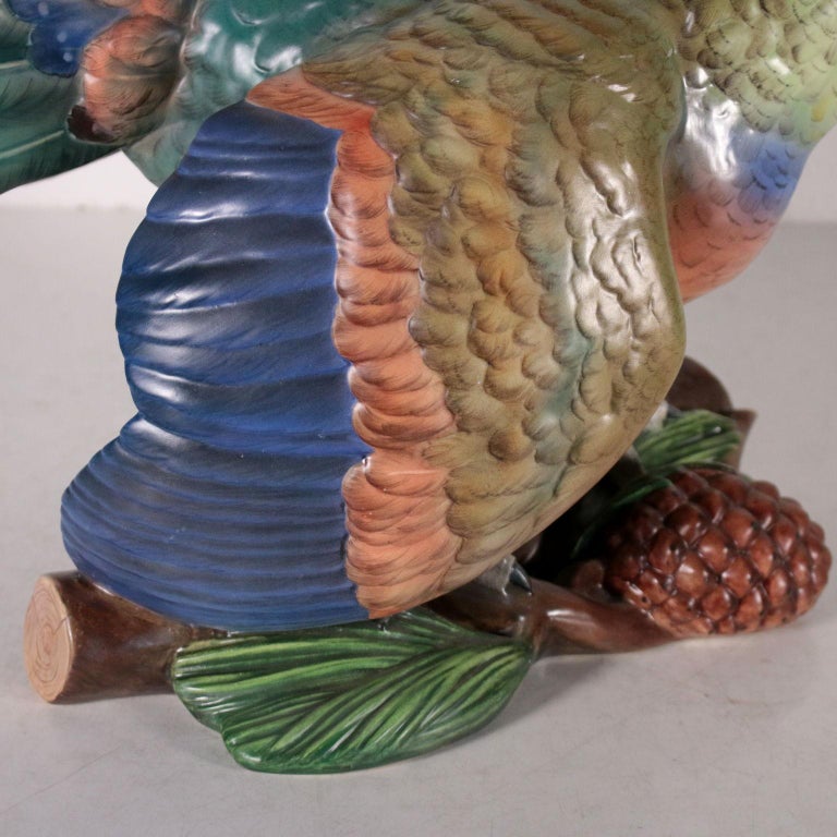 Wood Grouse, Ceramic, Italy 1930s Lenci Felice Tosalli at 1stDibs