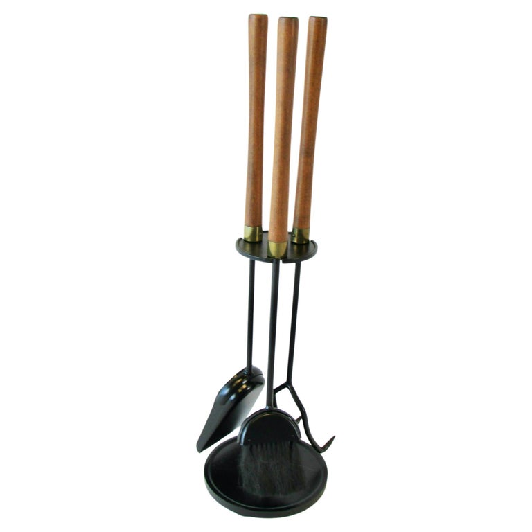 Wood Handle Modernist Fire Tool Set by Seymour Mfg For Sale at 1stDibs ...