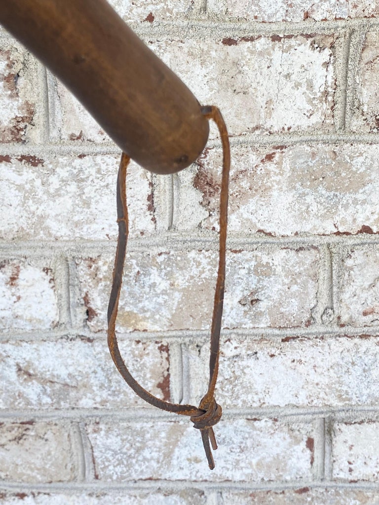 Wood Handle Modernist Firetool Set For Sale at 1stDibs