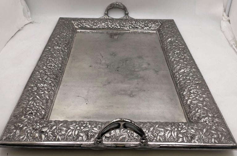 Wood and Hughes Sterling Silver 6-Piece Repousse 19th Century Tea Set ...