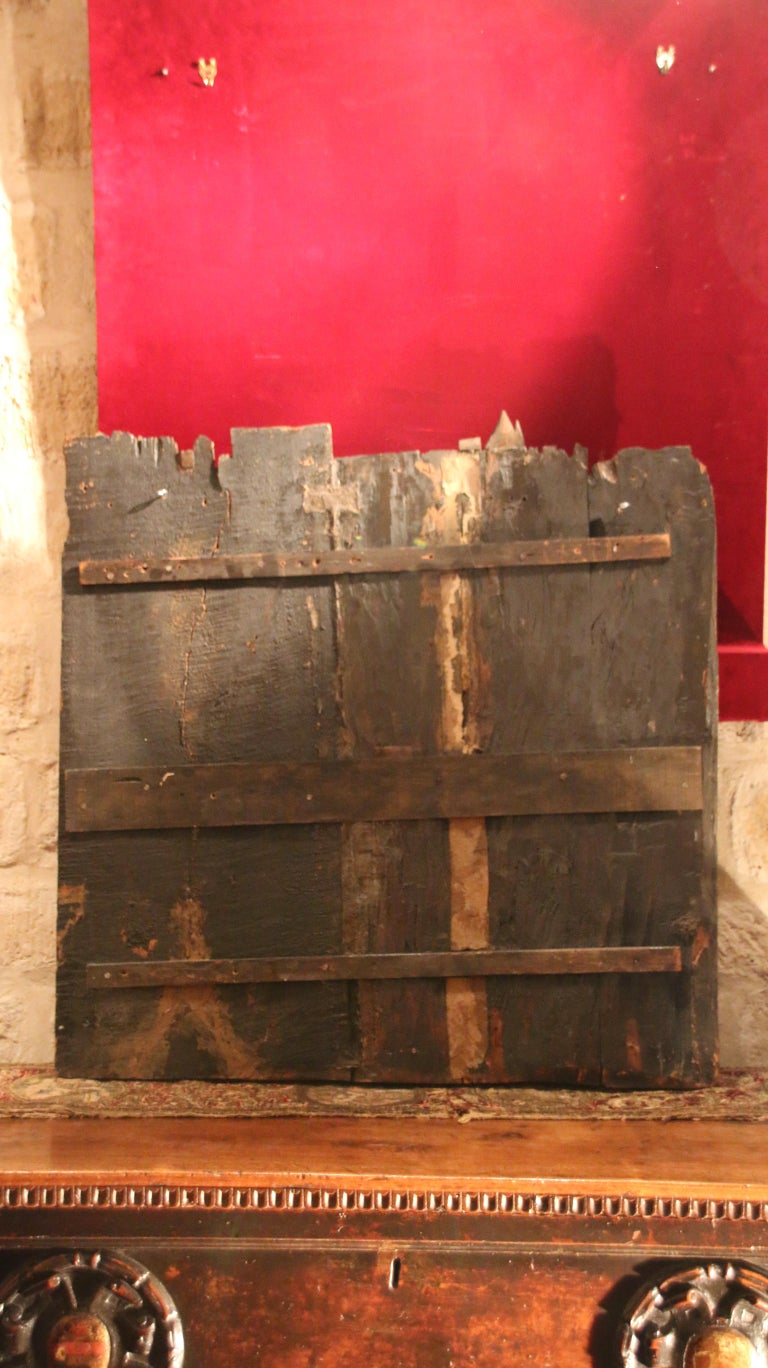 Wood Low-Relief Depicting a Werewolf and Saint George For Sale at 1stDibs