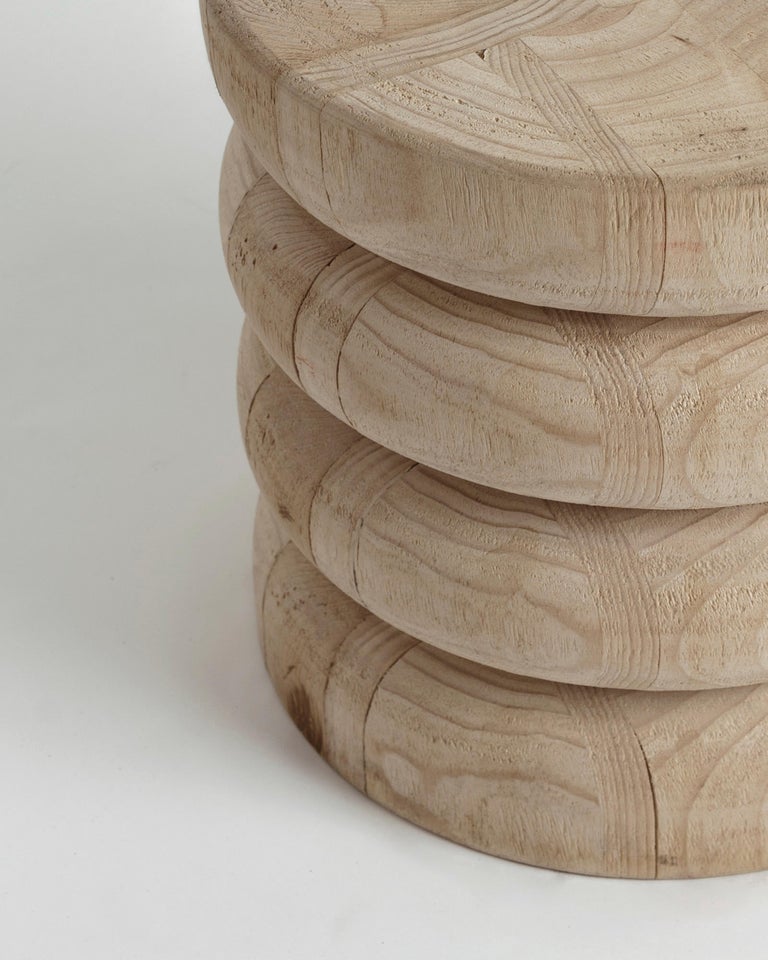 Wood Neru Stools 6 by Rebeca Cors For Sale at 1stDibs