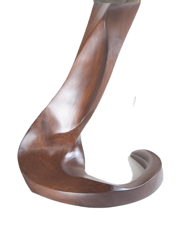 Wood Sculpted Table with a Pyrite Top Inspired by Zaha Hadid For Sale ...