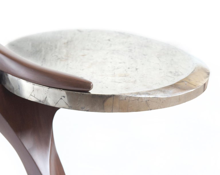 Wood Sculpted Table with a Pyrite Top Inspired by Zaha Hadid For Sale ...