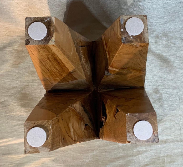 Wood Stool or Rustic Side Table at 1stDibs