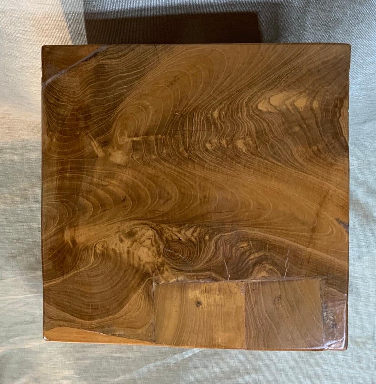 Wood Stool or Rustic Side Table at 1stDibs