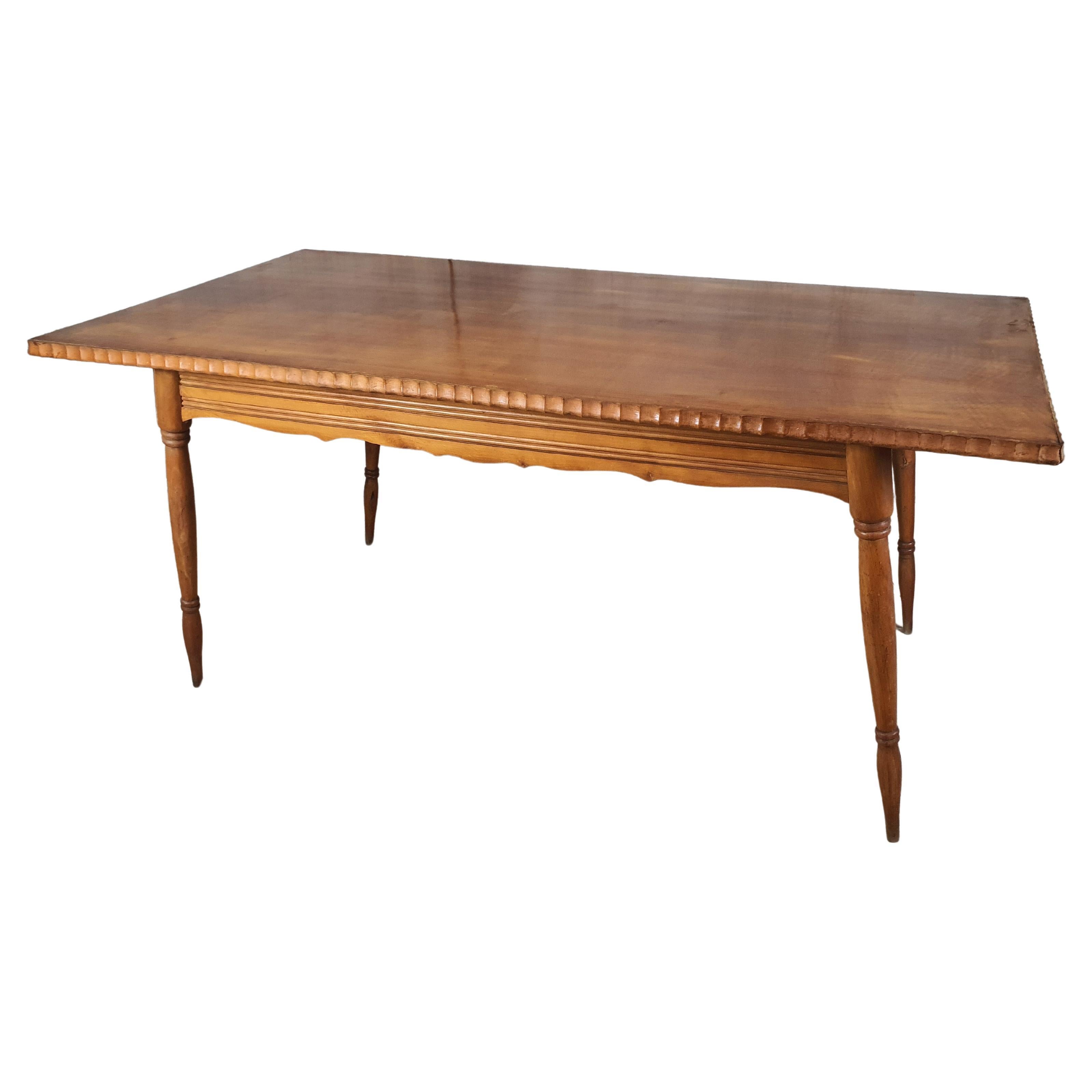 Wood Vintage Table from 50s at 1stDibs