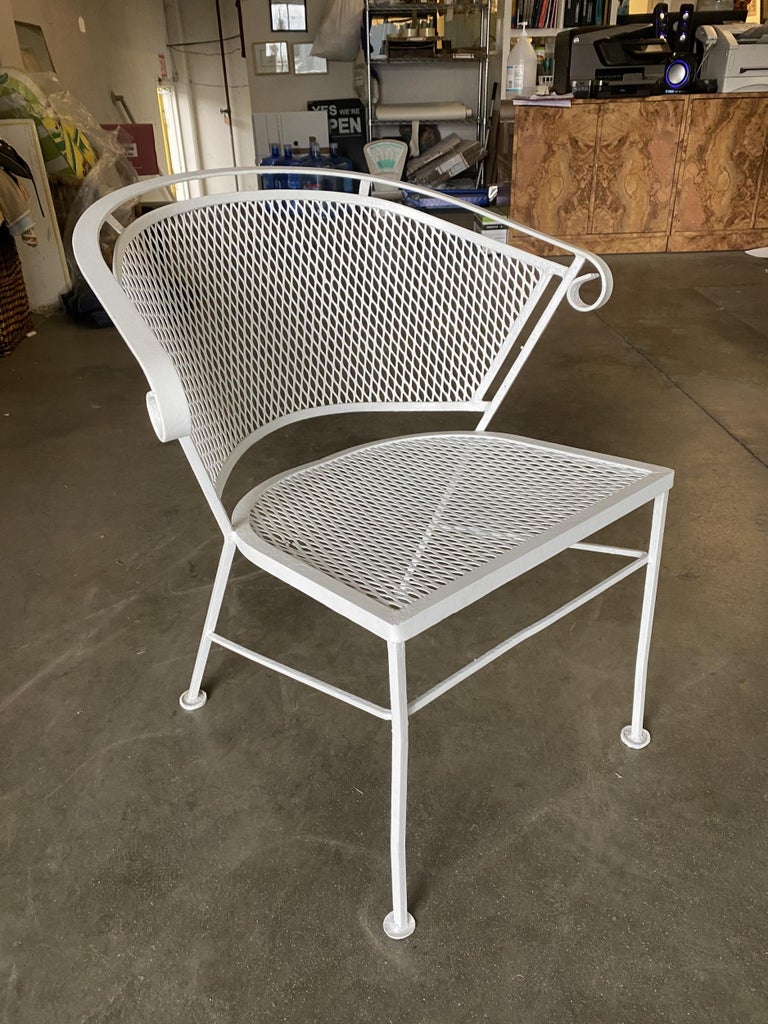 Woodard Pinecrest Mesh Iron Patio/Outdoor Lounge Chair, Set of Four For ...