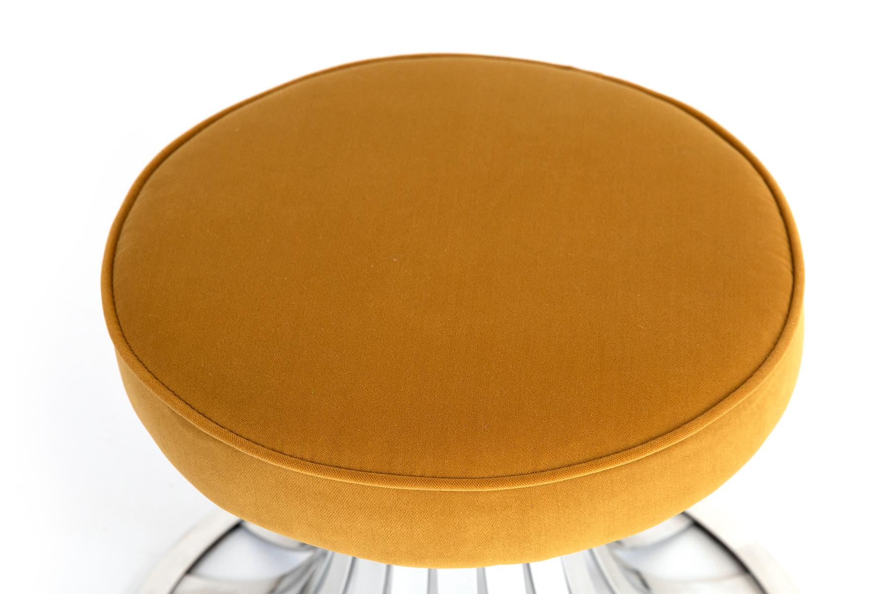 Woodard Slatted Aluminum Stools at 1stDibs