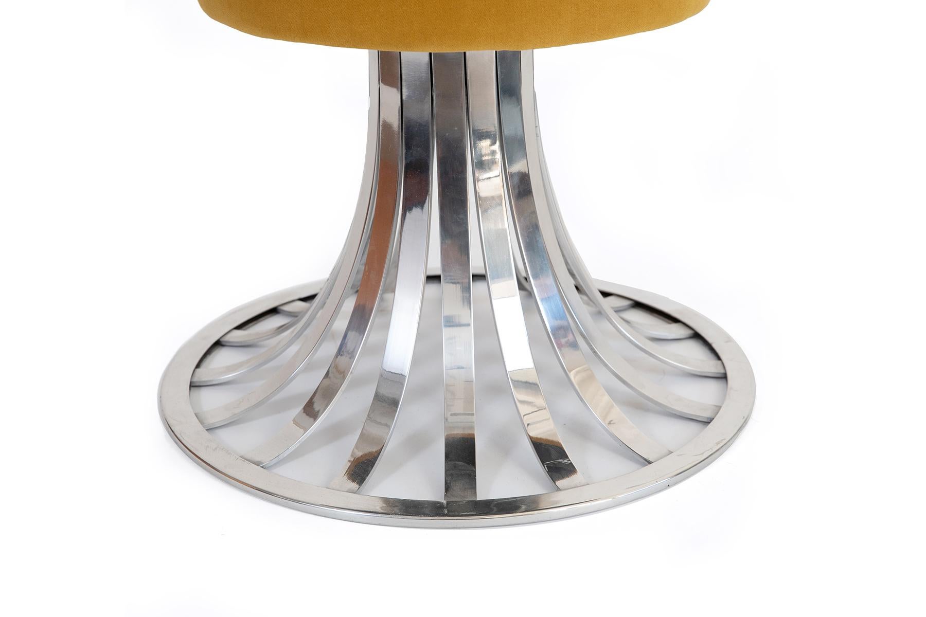 Woodard Slatted Aluminum Stools at 1stDibs