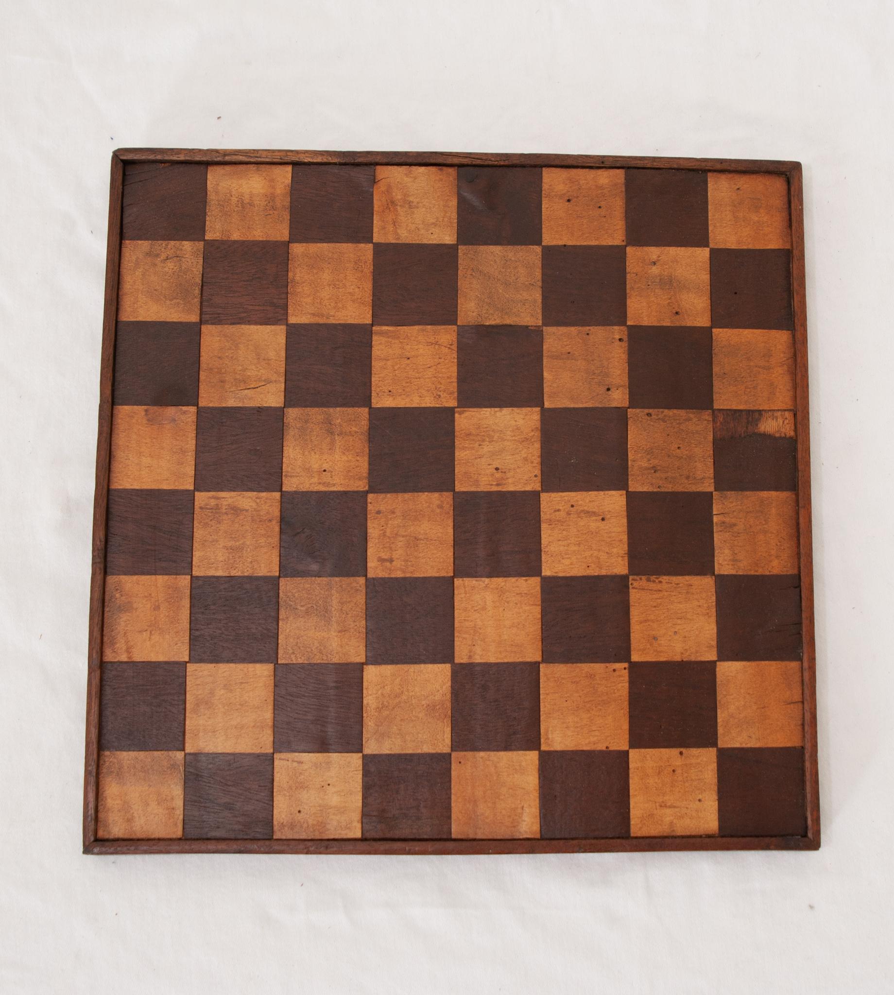 Wooden 8 x 8 Chess or Checkers Board For Sale at 1stDibs