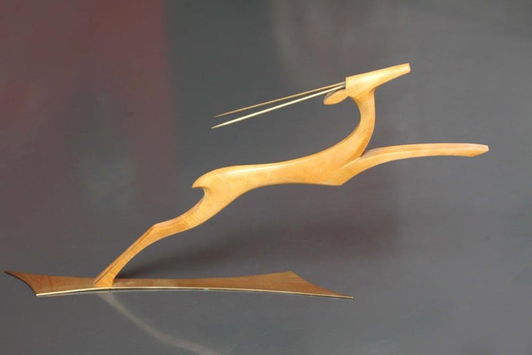 Wooden Antilope Attributed Hagenauer, Vienna, 1950 For Sale at 1stDibs
