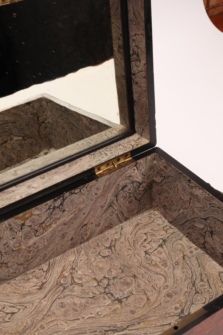 Wooden Box with Briar Veneer, Italy, 1850 For Sale at 1stDibs