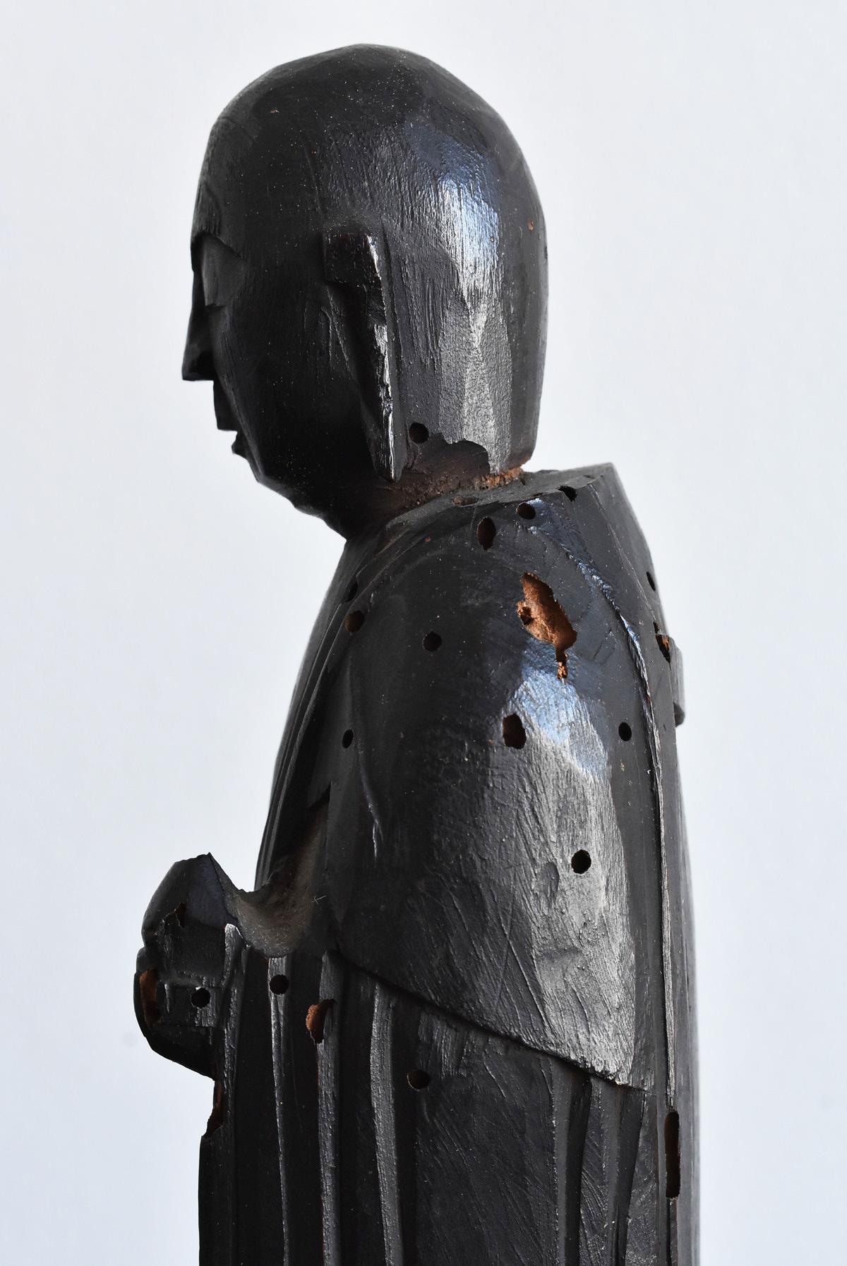 Wooden Buddha Statue from the Edo Period / Japanese Antique Figurine at ...