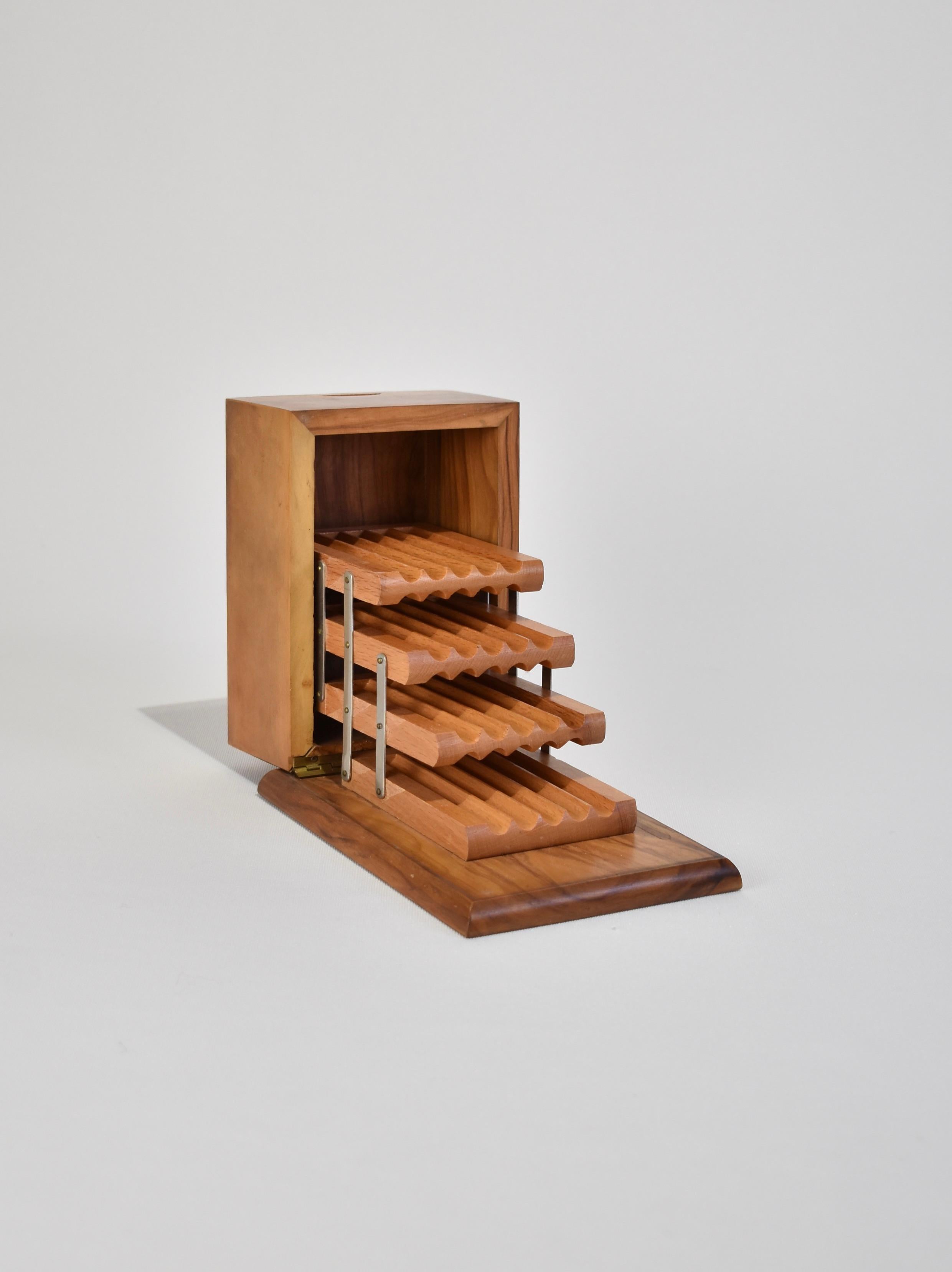 Wooden Cigarette Box at 1stDibs