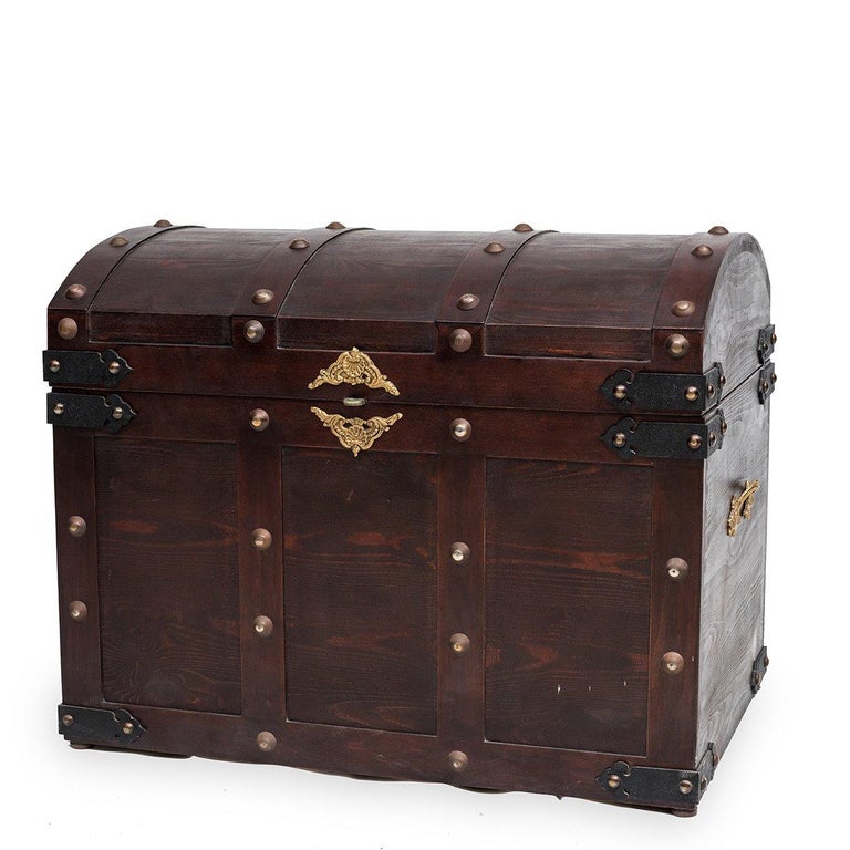 Wooden Classic Treasure Chest, '3 Set', 20th Century For Sale at 1stDibs
