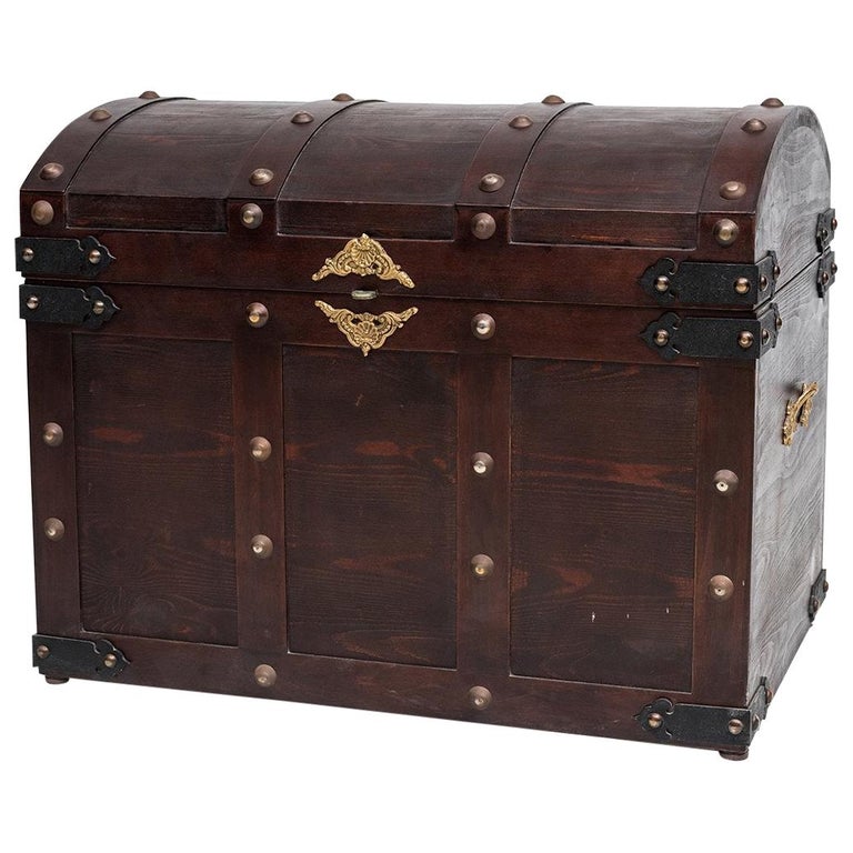 Wooden Classic Treasure Chest, '3 Set', 20th Century For Sale at 1stDibs