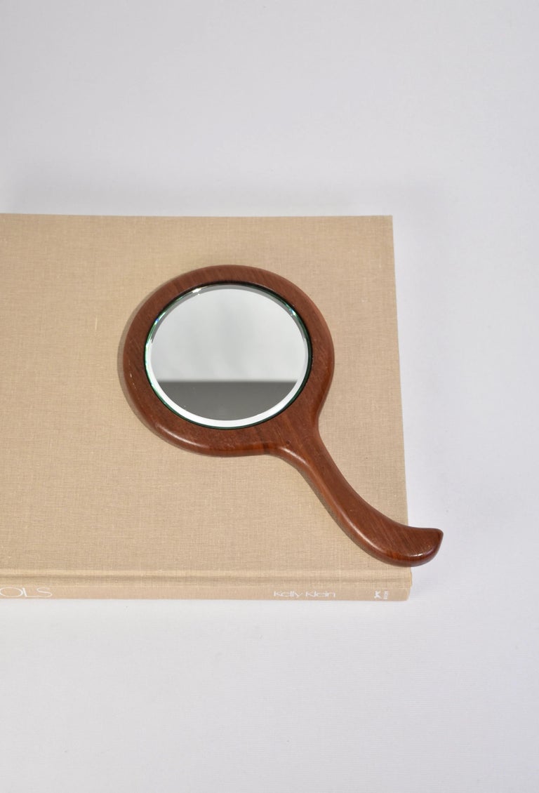 Wooden Hand Mirror For Sale at 1stDibs