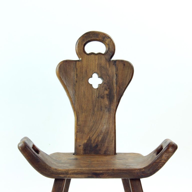 Wooden Handmade Occassional Chair, Holland 1920s For Sale at 1stDibs