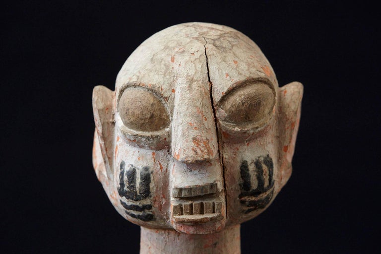 Wooden Head of a Wife of an Ooni of Ile-Ife, Yoruba People, Nigeria ...