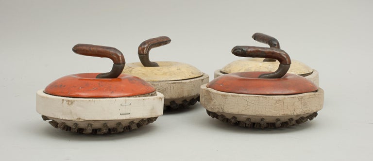 Wooden Indoor Curling Stones at 1stDibs