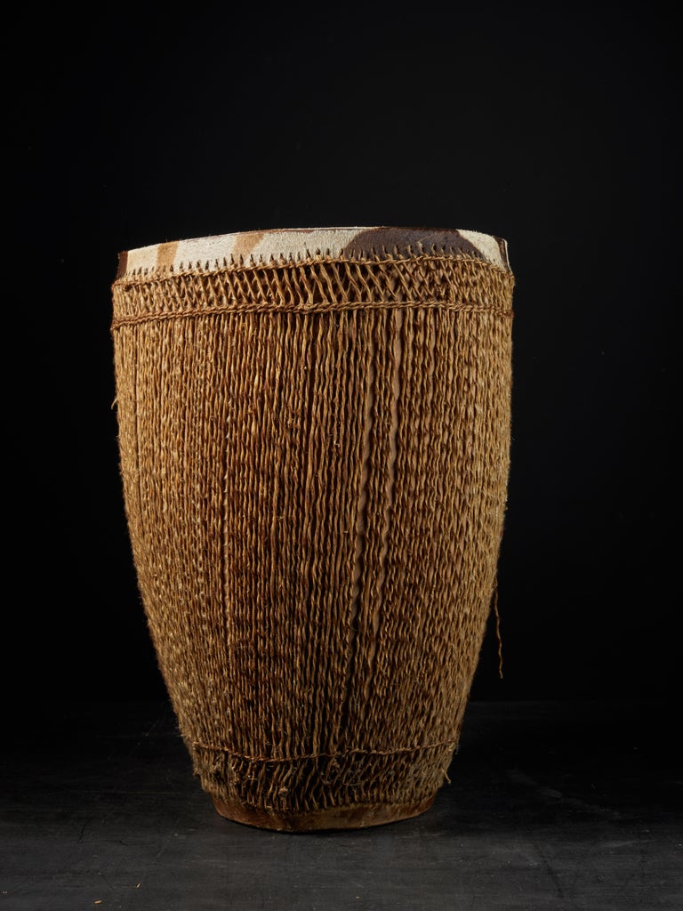 Wooden "Ingoma" Drum Made by Tutsi People from Rwanda/Burundi at ...