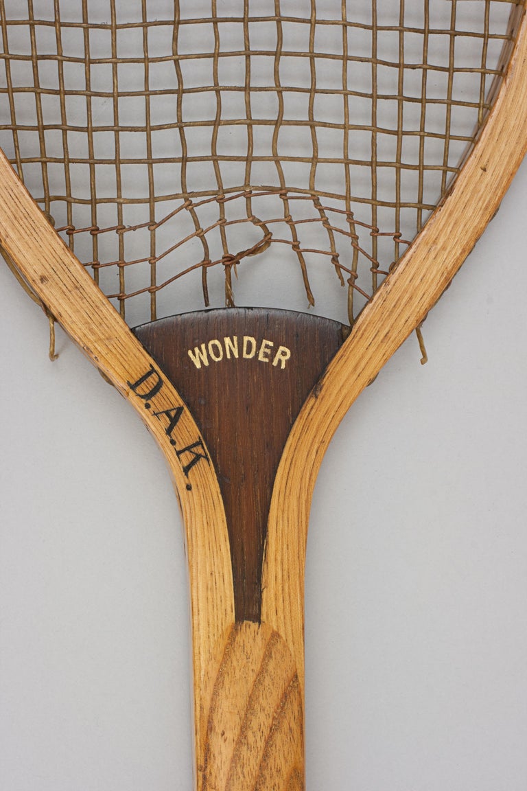 Wooden Lawn Tennis Racket, Wonder For Sale at 1stDibs
