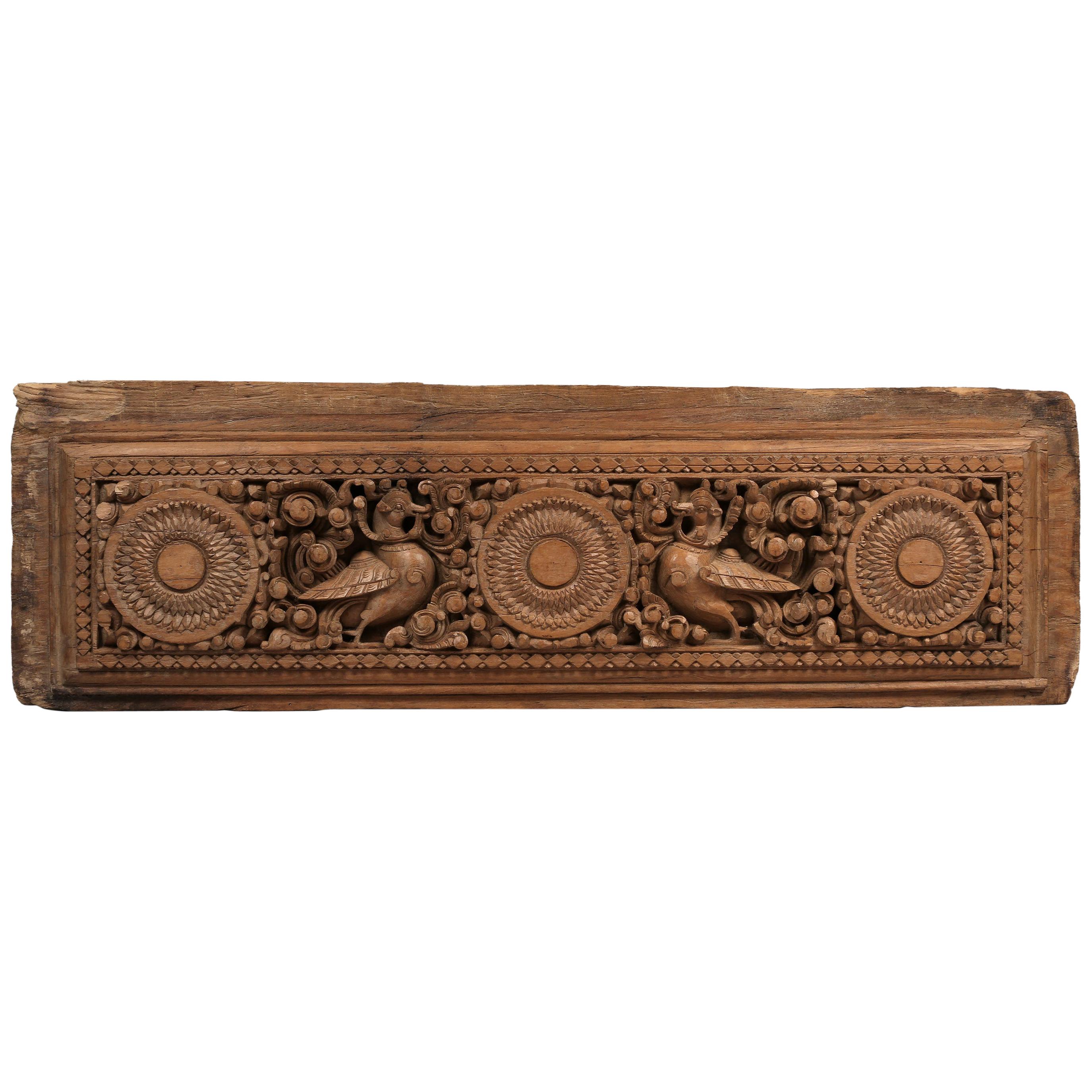Wooden Lintel Frieze, South India, Late 19th-20th Century at 1stDibs ...