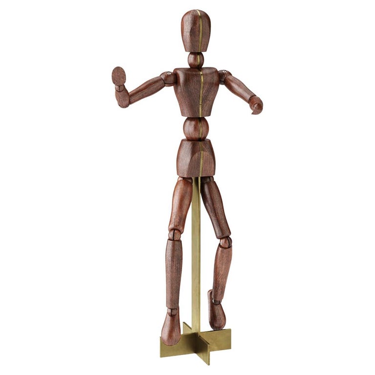 Wooden Man Sculpture For Sale at 1stDibs