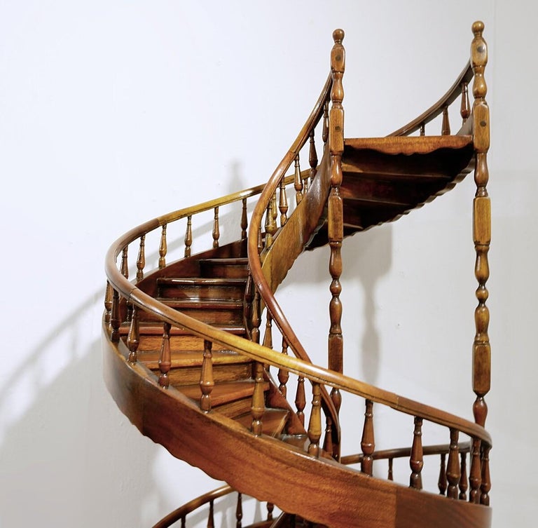Wooden Master Spiral Staircase For Sale at 1stDibs