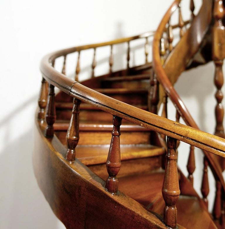 Wooden Master Spiral Staircase For Sale at 1stDibs