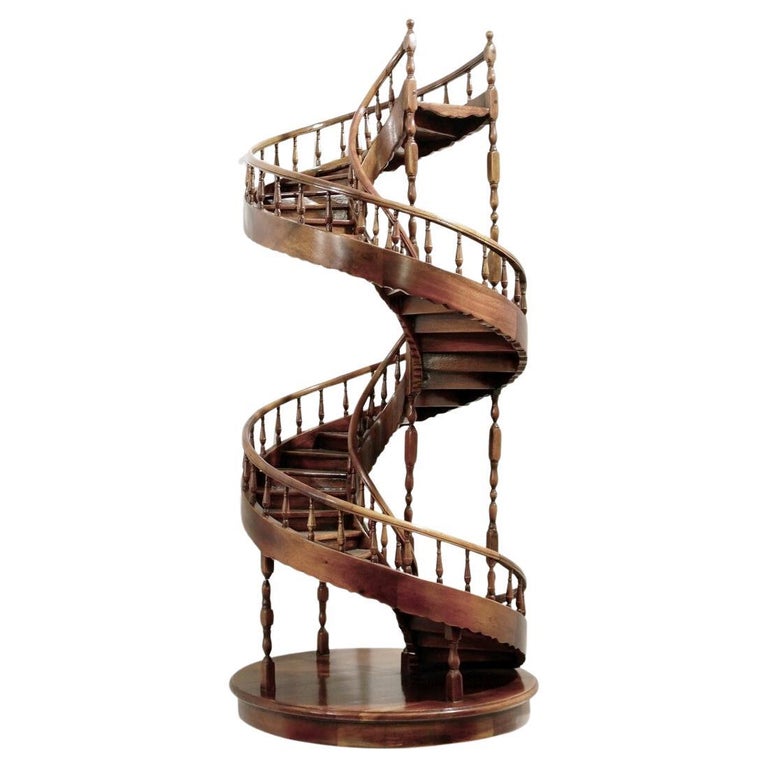 Wooden Master Spiral Staircase For Sale at 1stDibs