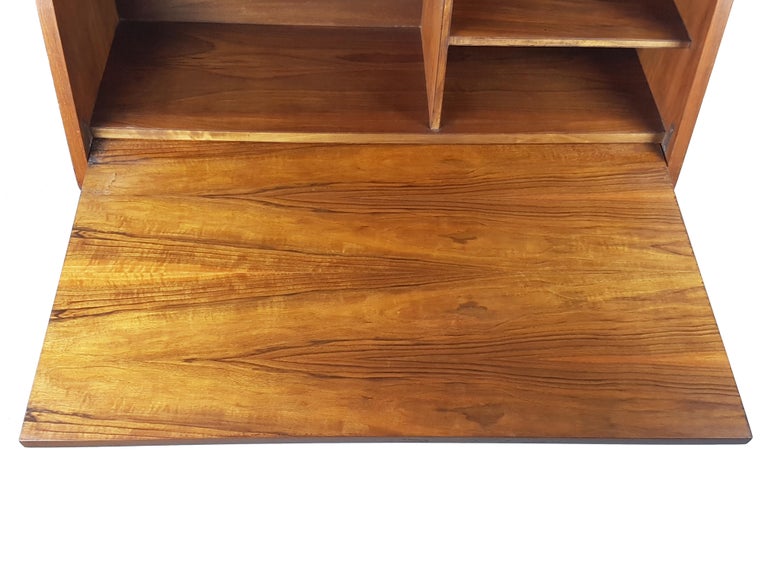 Wooden Mid-Century Modern Drop off Wall Secretaire Attributed to Marcel ...