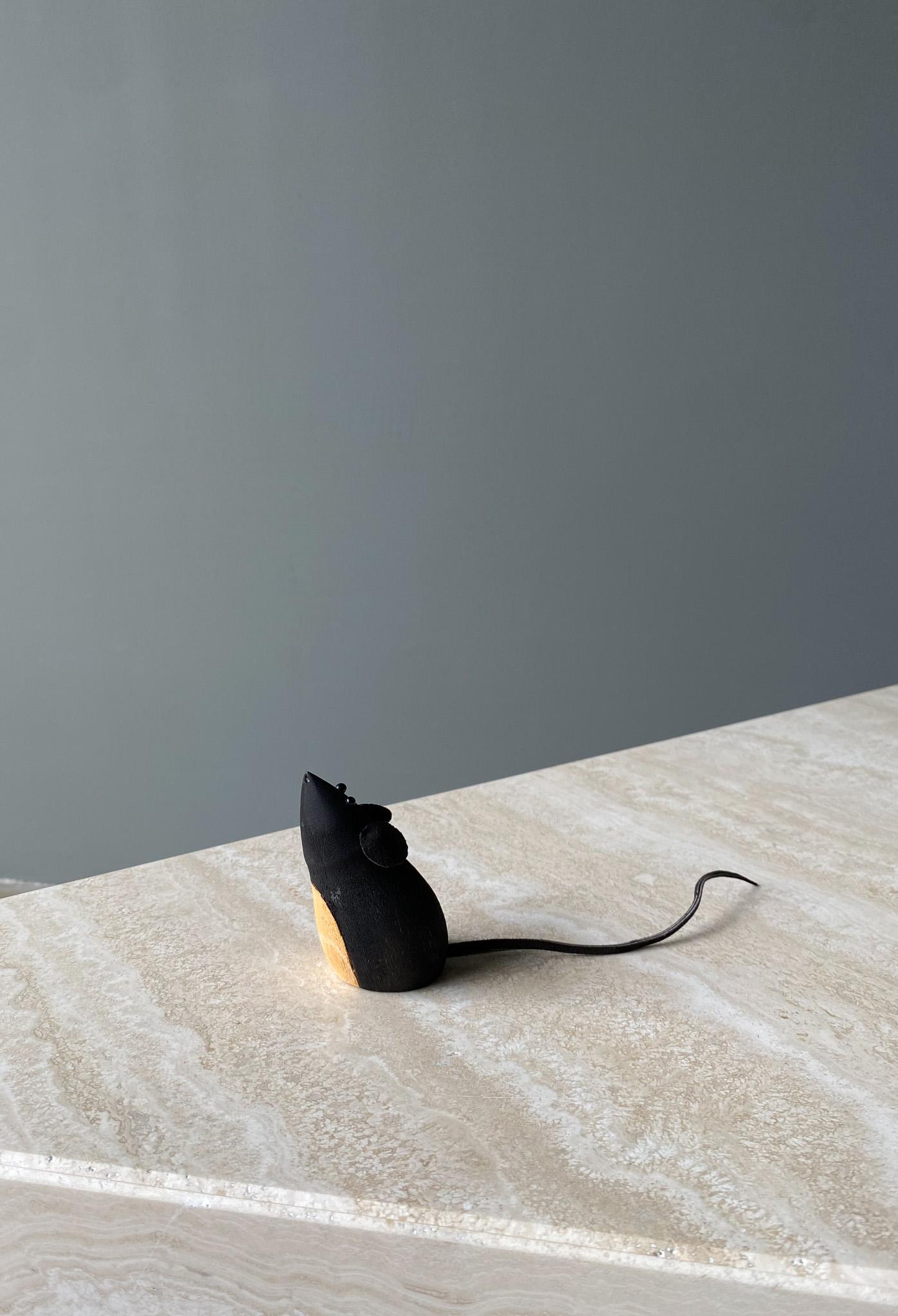Wooden Mouse Figurine by Laurids Lønborg, Denmark 1970s at 1stDibs | st ...