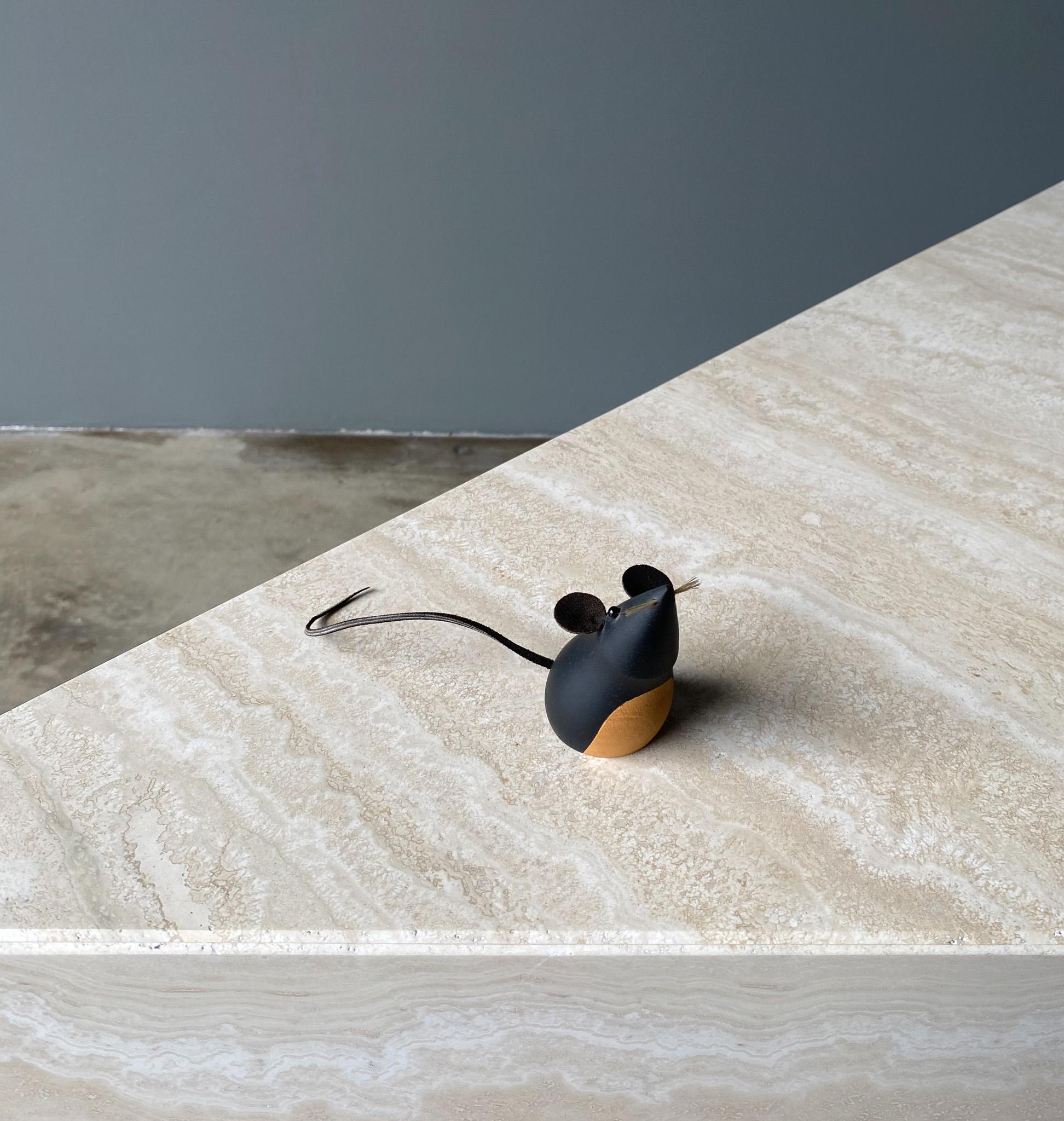 Wooden Mouse Figurine by Laurids Lønborg, Denmark 1970s For Sale at 1stDibs