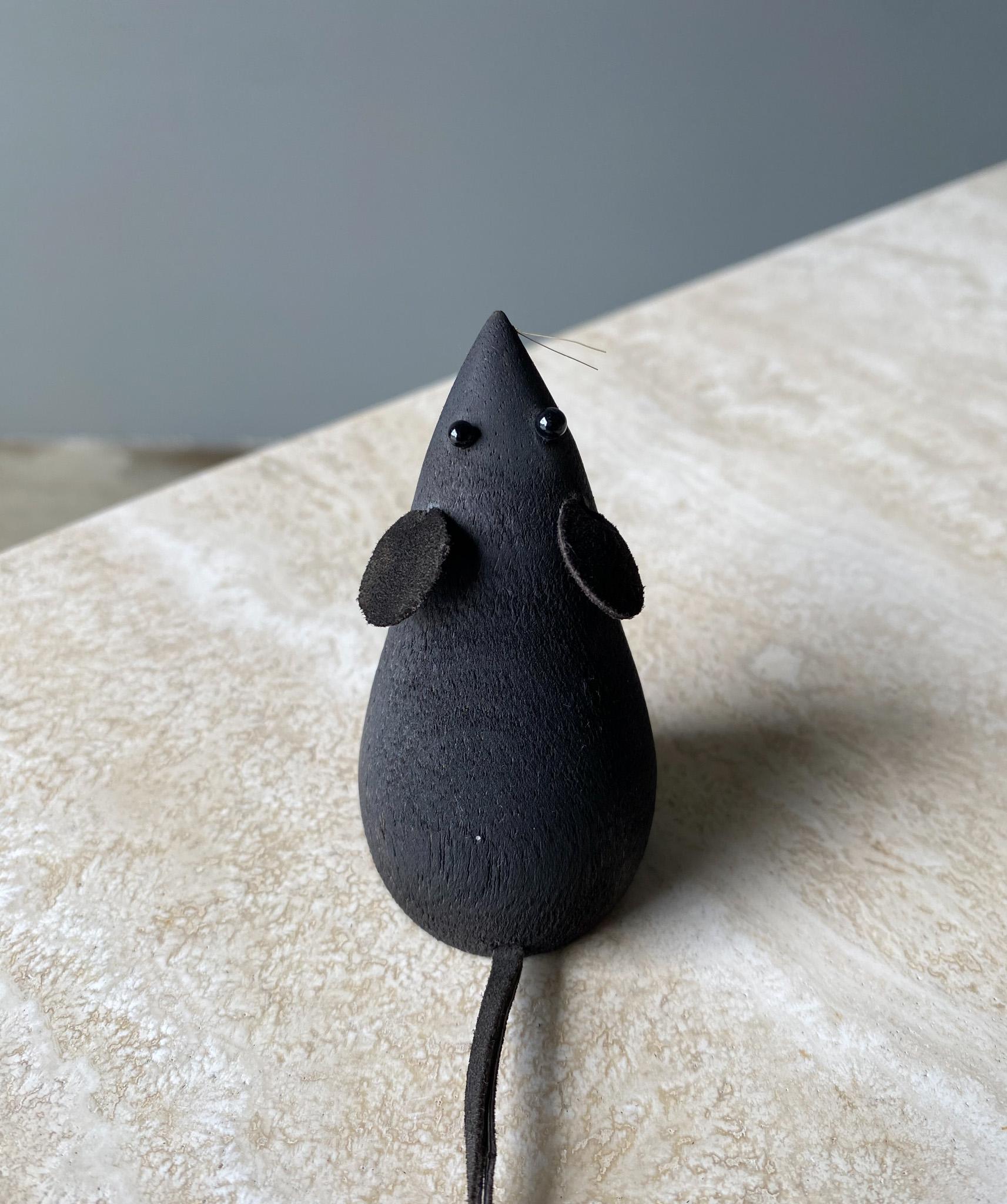 Wooden Mouse Figurine by Laurids Lønborg, Denmark 1970s at 1stDibs | st ...