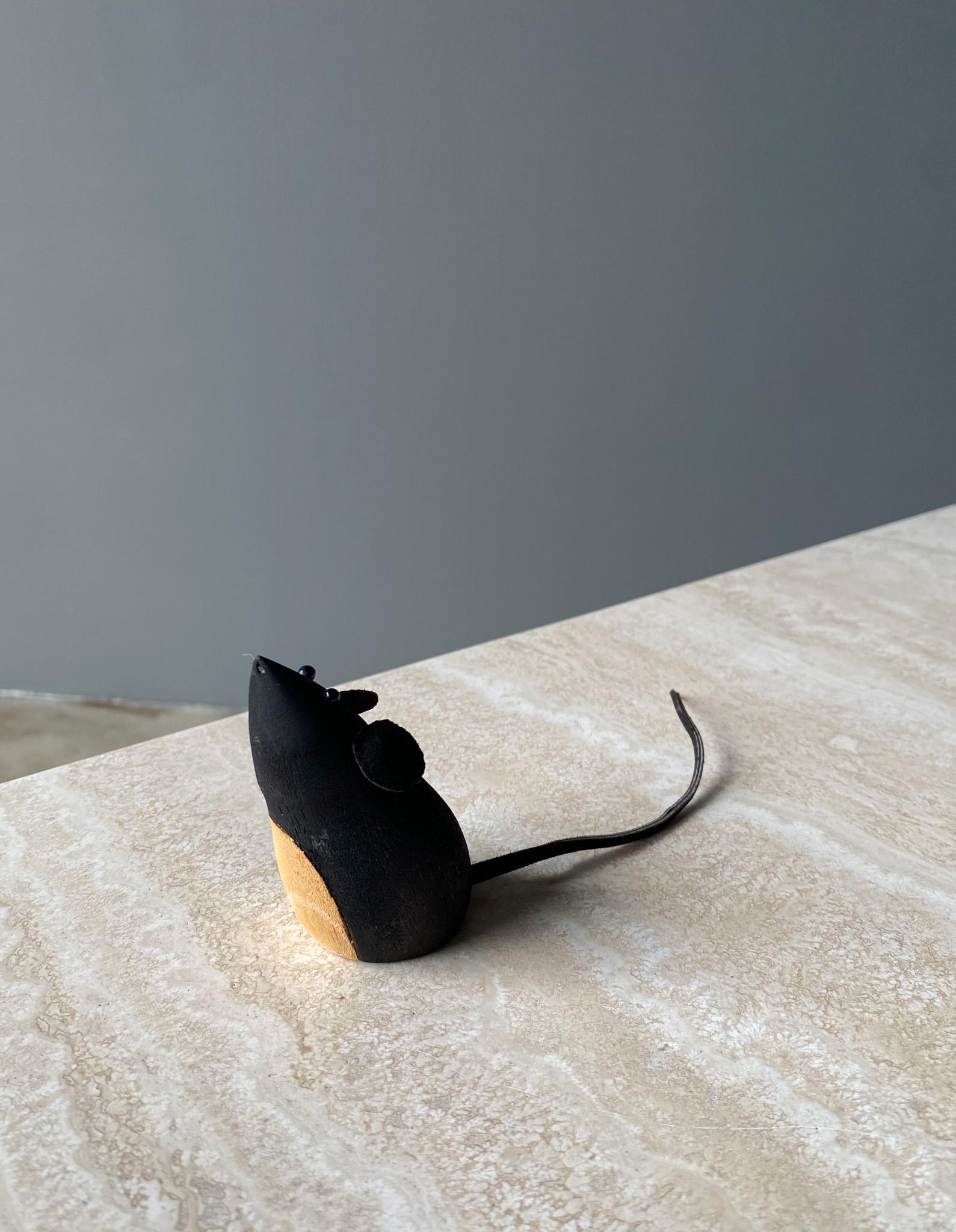 Wooden Mouse Figurine by Laurids Lønborg, Denmark 1970s at 1stDibs | st ...