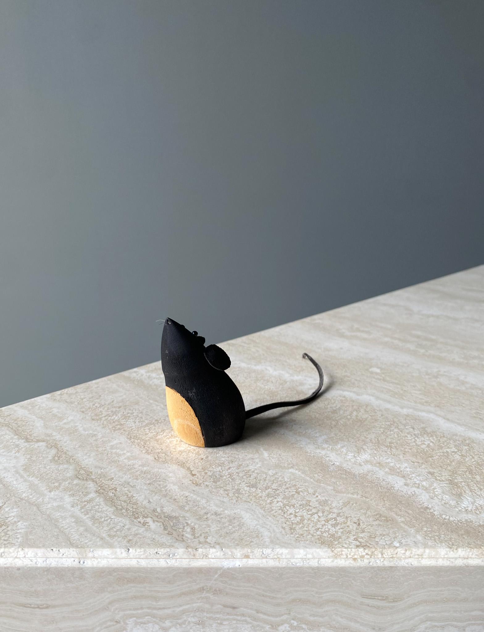 Wooden Mouse Figurine by Laurids Lønborg, Denmark 1970s at 1stDibs | st ...