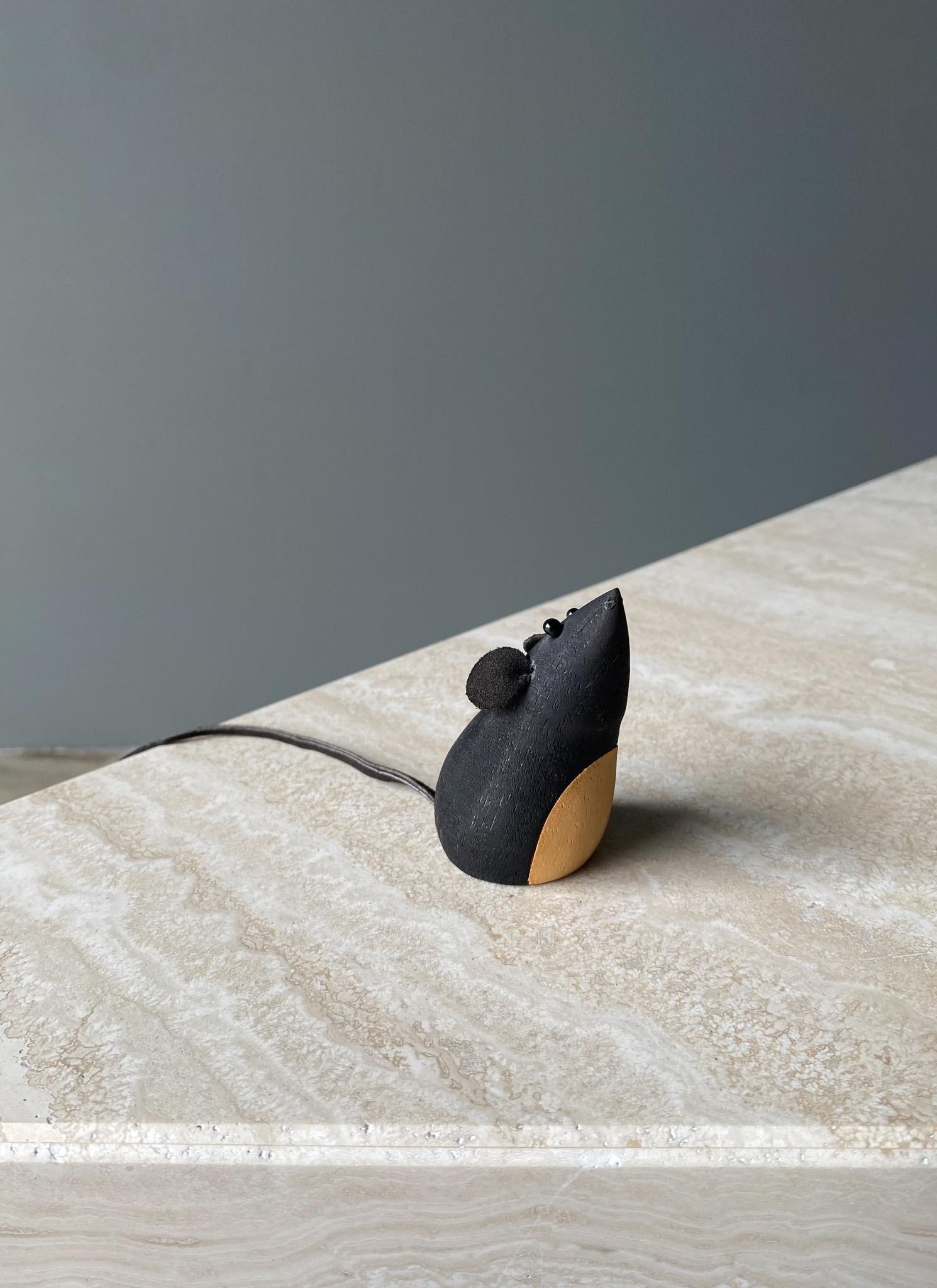 Wooden Mouse Figurine by Laurids Lønborg, Denmark 1970s at 1stDibs | st ...