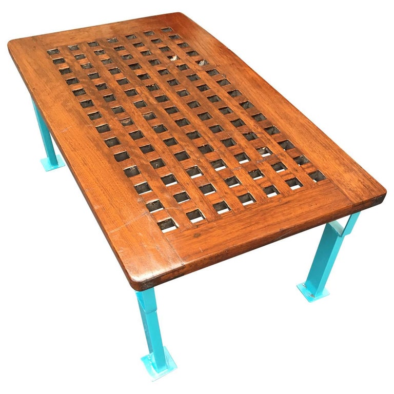 Wooden Nautical Coffee and Cocktail Sofa Table at 1stDibs