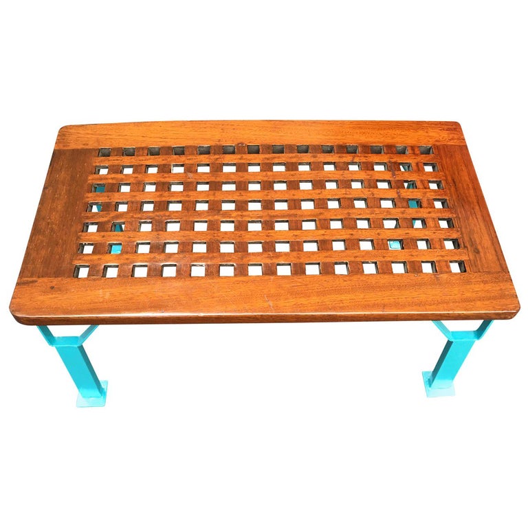 Wooden Nautical Coffee and Cocktail Sofa Table at 1stDibs