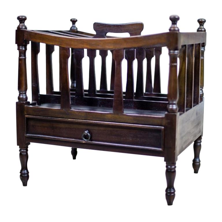 Wooden Newspaper Holder from the Mid-20th Century at 1stDibs