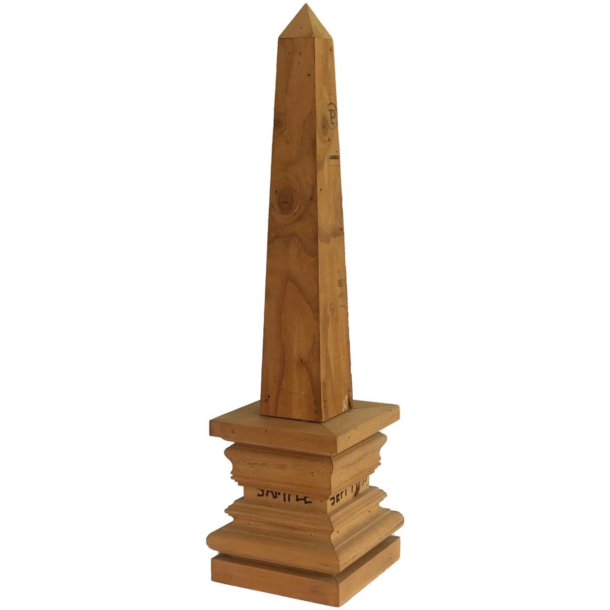 Wooden Obelisk by Barbara Cosgrove at 1stDibs