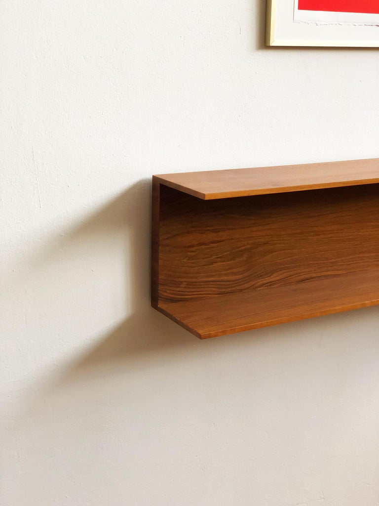 Wooden Open Wall Shelf Designed by Walter Wirz for Wilhelm Renz ...