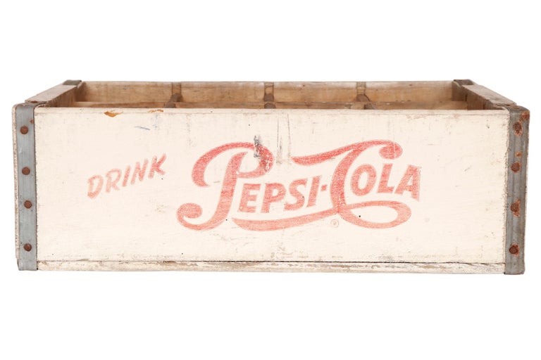 Wooden Pepsi Cola Crate from Newburgh, New York For Sale at 1stDibs