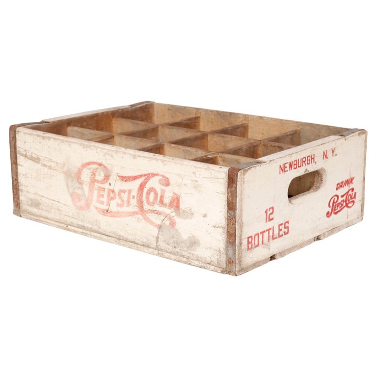 Wooden Pepsi Cola Crate from Newburgh, New York For Sale at 1stDibs